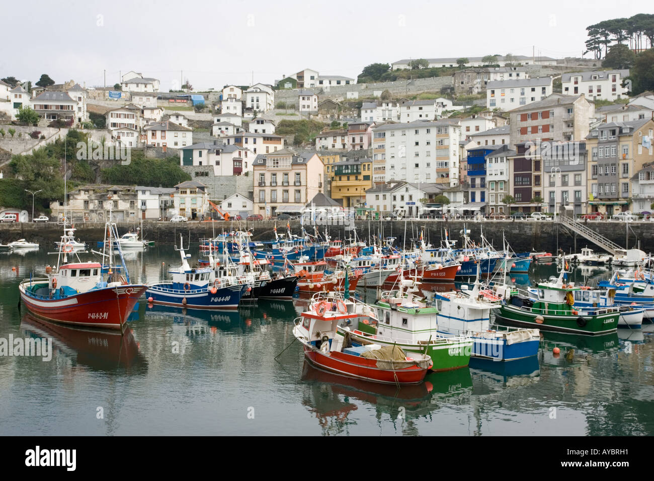 Town port luarca costa hi-res stock photography and images - Alamy