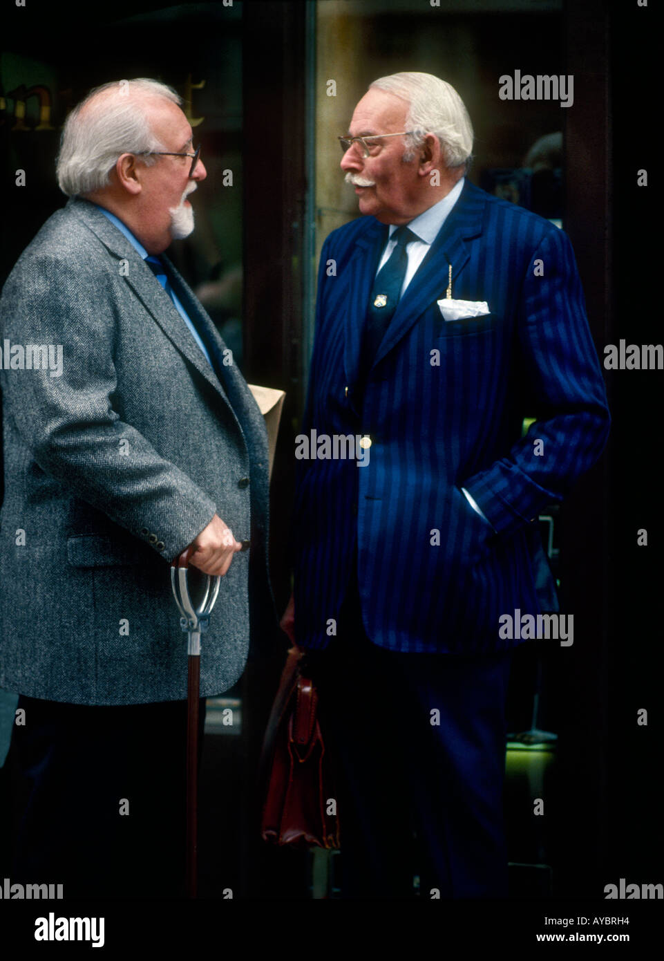 2 English gentlemen, Savile Row, London, England Stock Photo - Alamy
