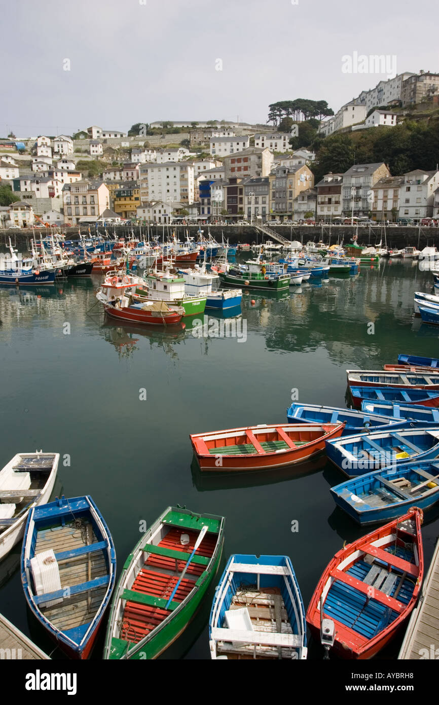 Town and port of Luarca Costa Verde Northern Spain Stock Photo - Alamy