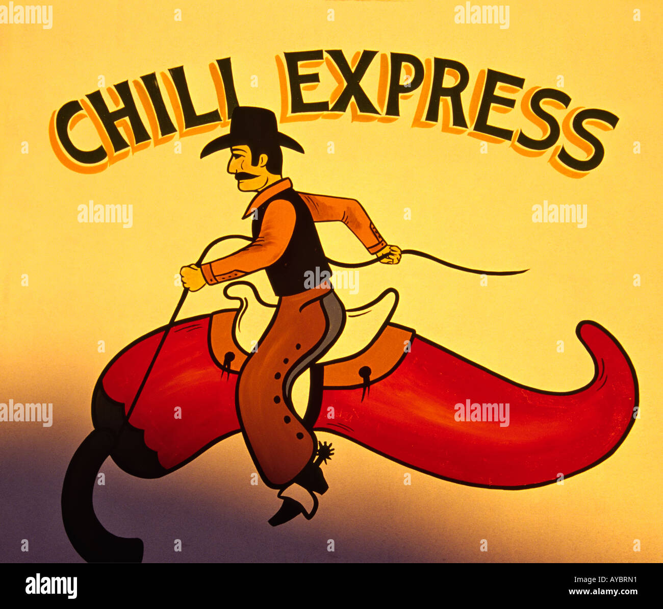 Cowboy riding chili pepper hi-res stock photography and images - Alamy