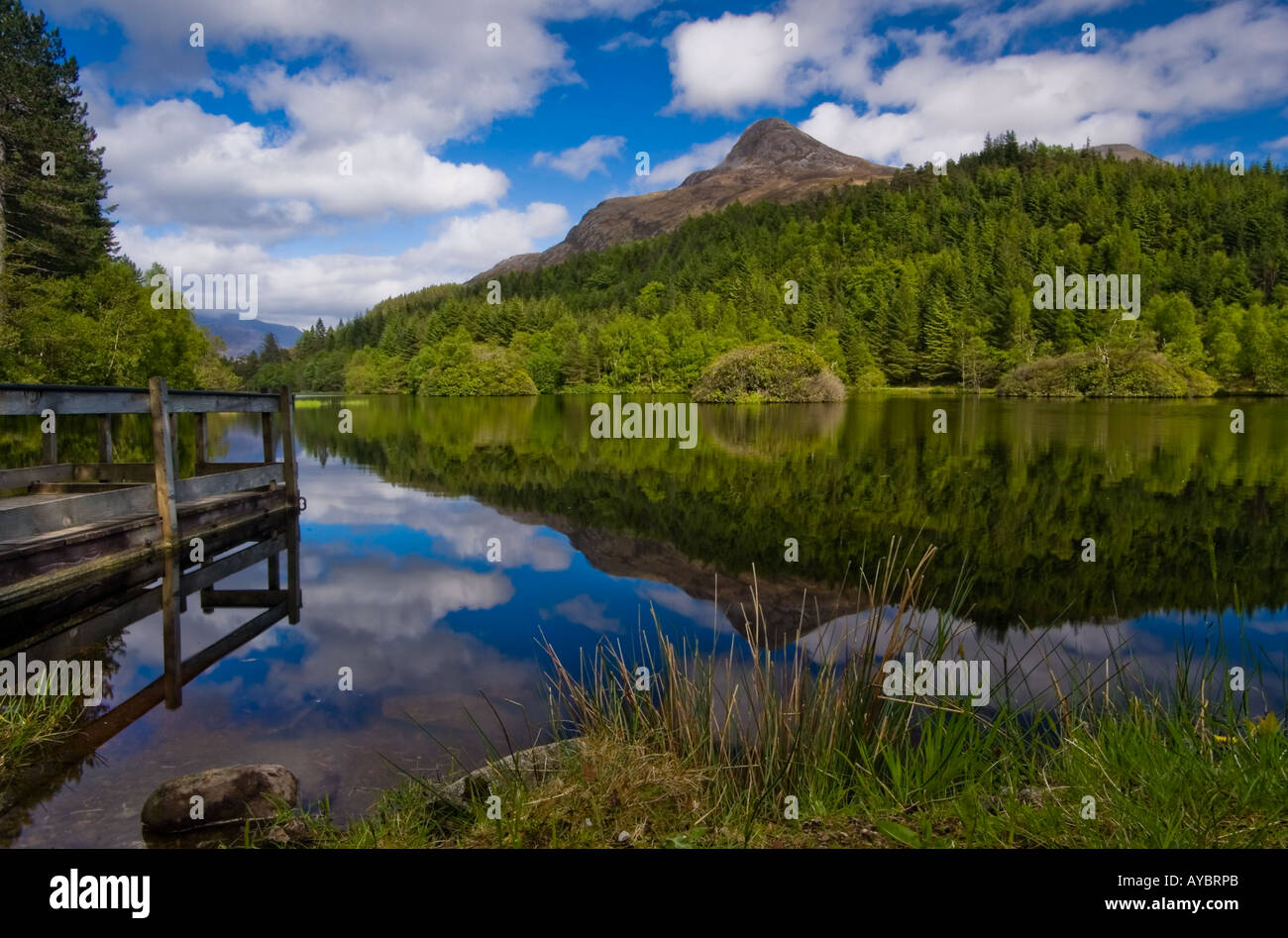 Glencoe Lochan and the Pap of Glencoe,Scottish highlands,Scotland Stock ...