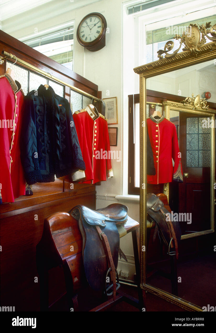 Scarlet jacket and Black Astrakan jacket, Fitting Room, Savile Row ...
