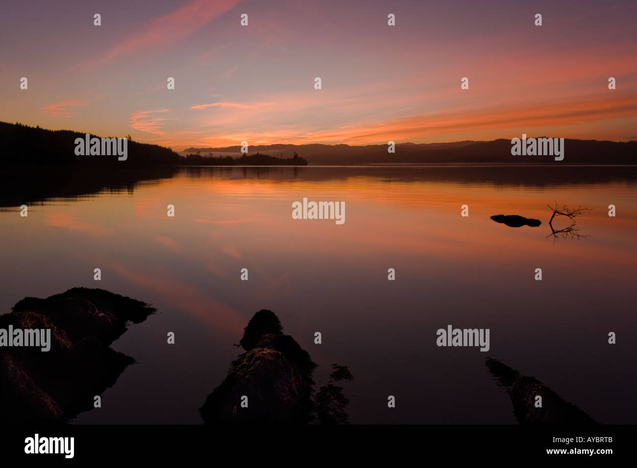 Loch Awe sunset,Scottish highlands,Scotland Stock Photo - Alamy