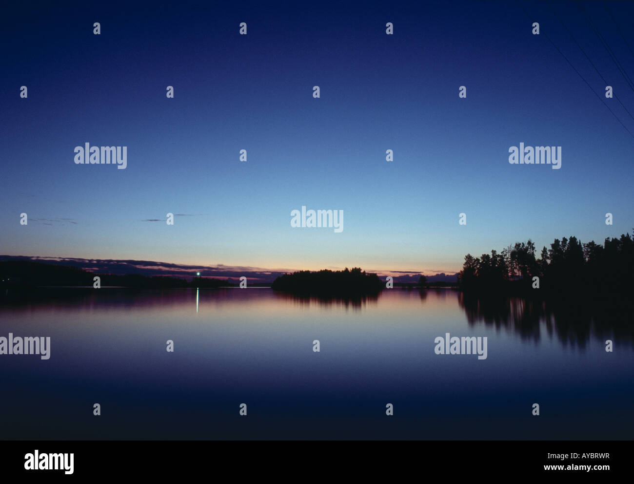 Lake after Sunset Stock Photo - Alamy