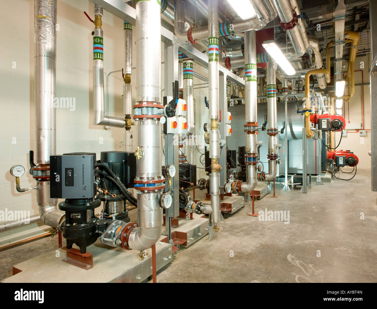 Plant room interior Stock Photo - Alamy