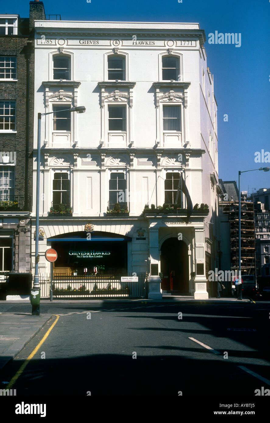 No 1 Savile Row Gieves and Hawkes Shopping in the exclusive historical ...