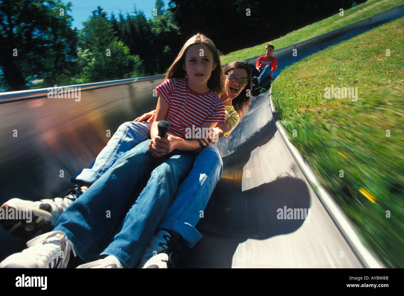 summer; sled; sleigh; toboggan Stock Photo - Alamy