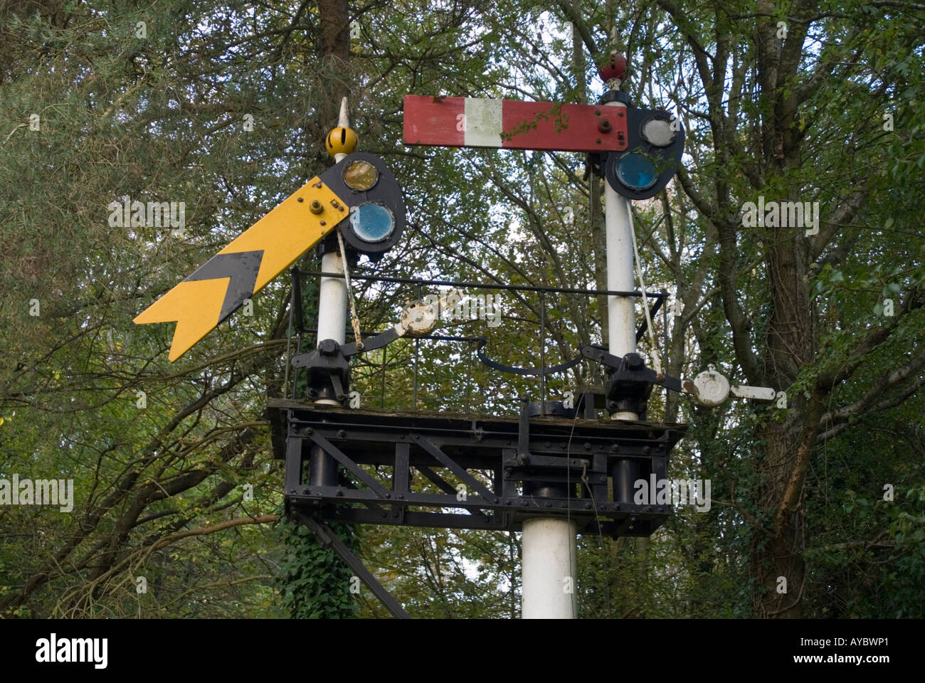 Tintern Wales UK Old signals at the railway station now a museum and ...