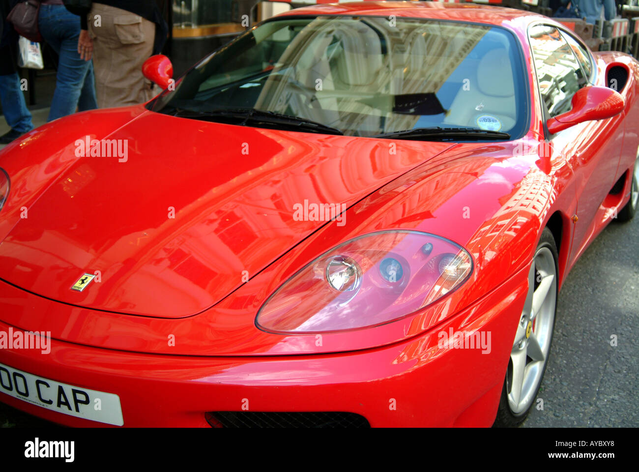 Red Ferrari in New Bond Street London Stock Photo - Alamy