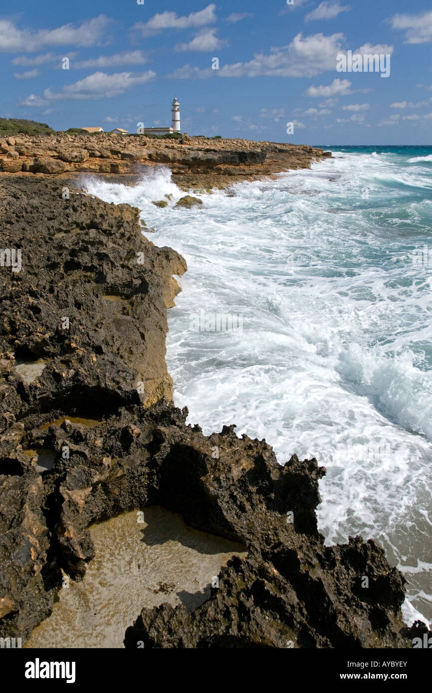 Lighthouse.Cap Salines.Mallorca Island.Spain Stock Photo - Alamy