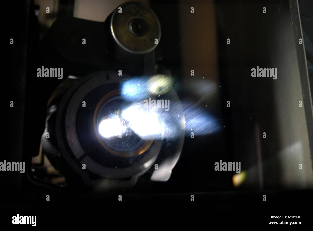 Film projector lens image Stock Photo - Alamy