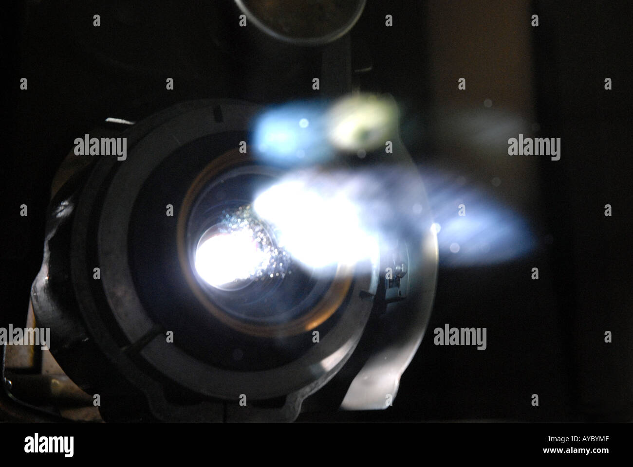 Film projector lens image Stock Photo - Alamy