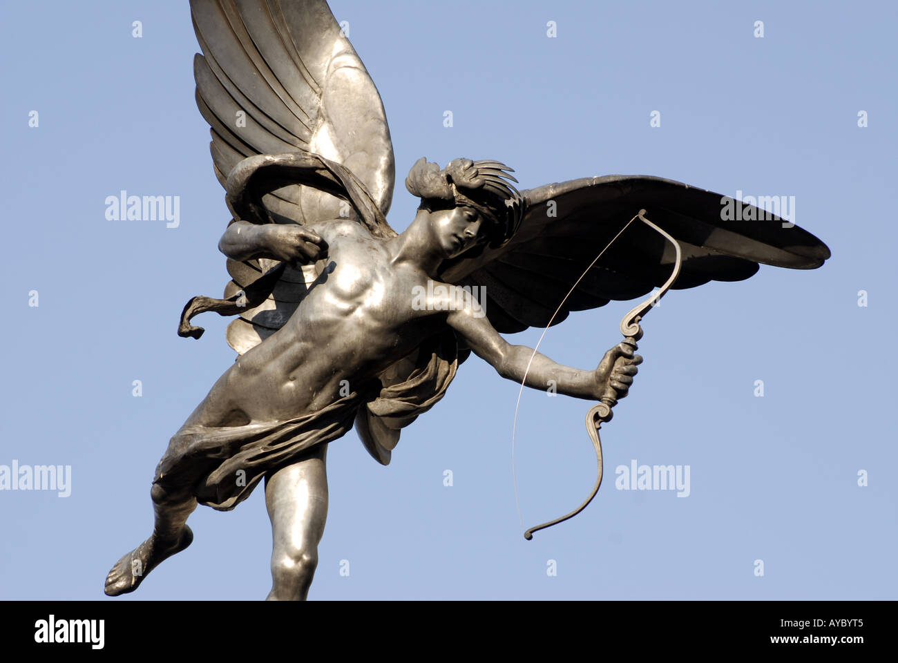 Eros statue in Piccadilly Circus London Stock Photo - Alamy
