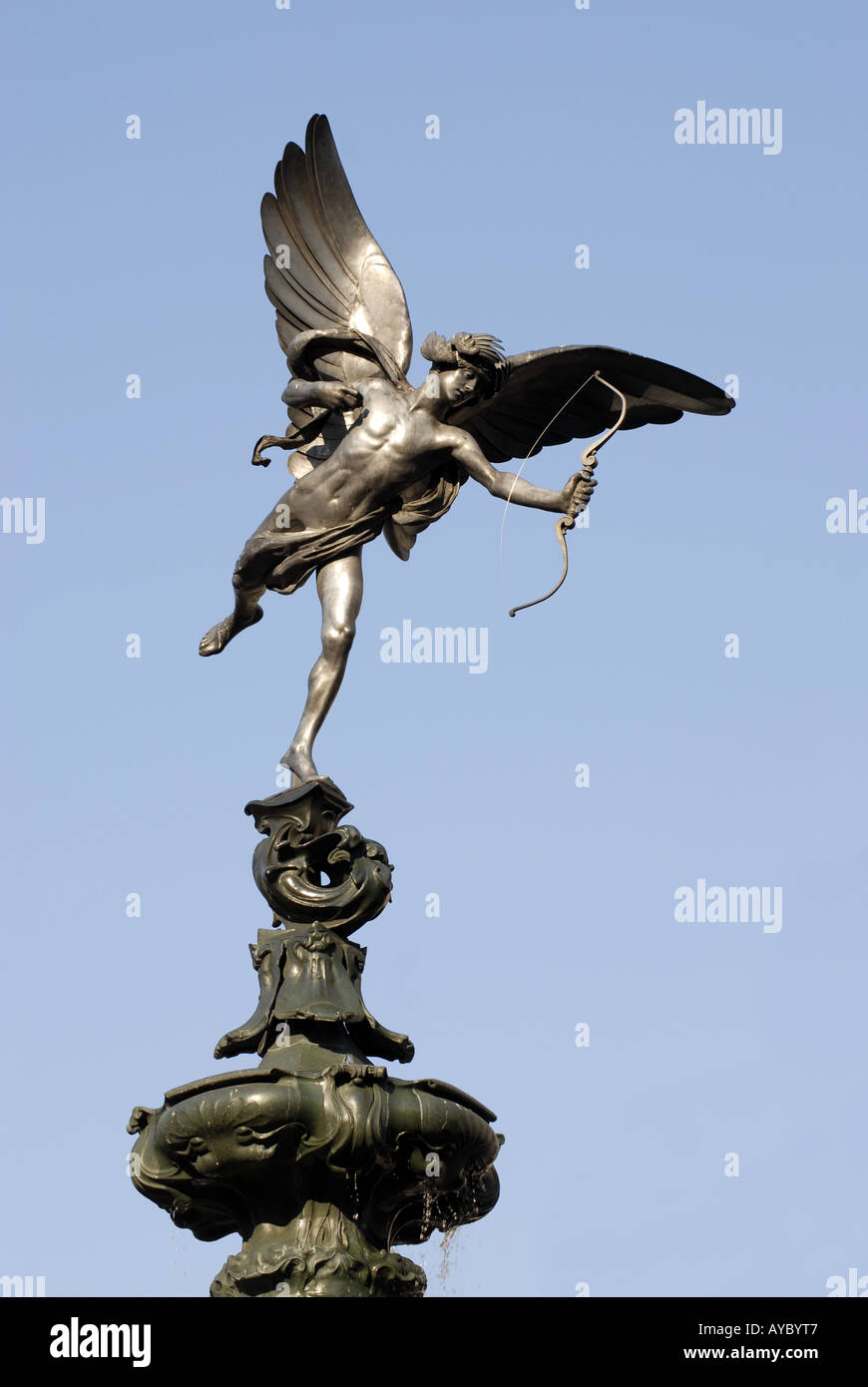 Eros statue in Piccadilly Circus London Stock Photo - Alamy