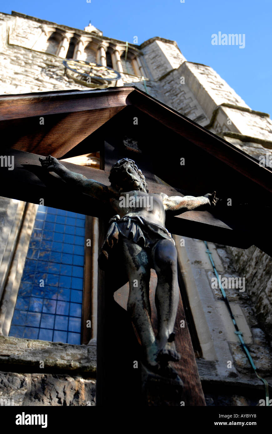 Crucifixion of Christ figure at the Parish Church of St Marks Regents ...