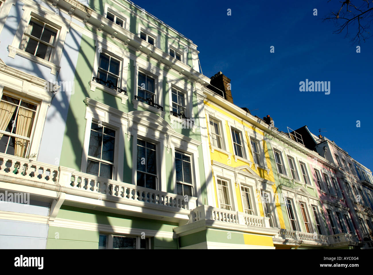 Elegant houses in Chalcot Square Camden London Stock Photo - Alamy