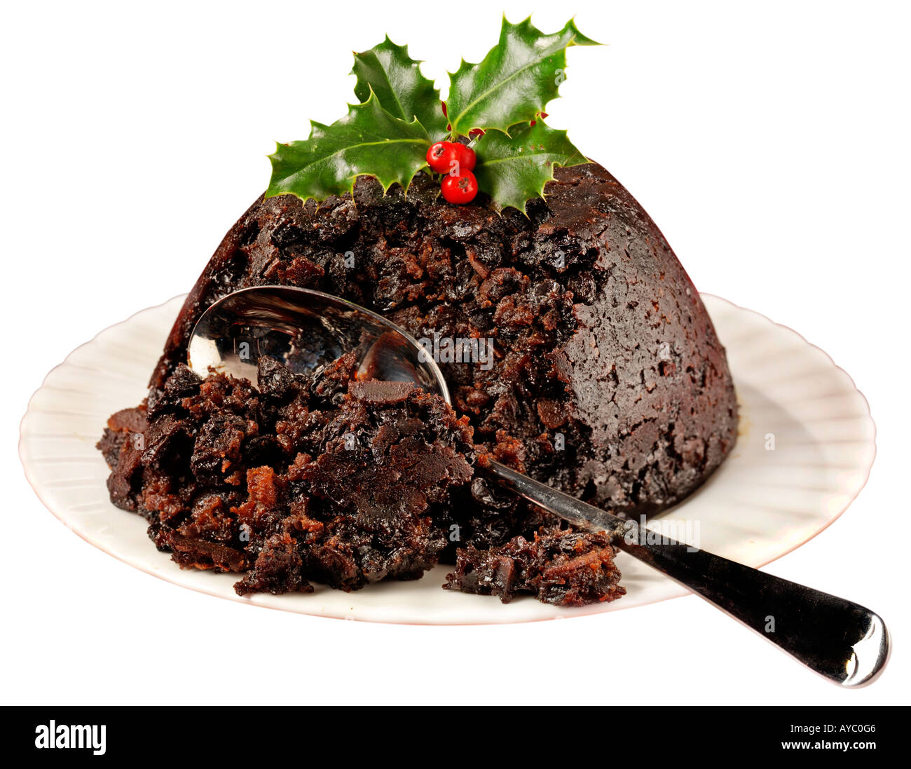 CHRISTMAS PUDDING CUT OUT Stock Photo - Alamy