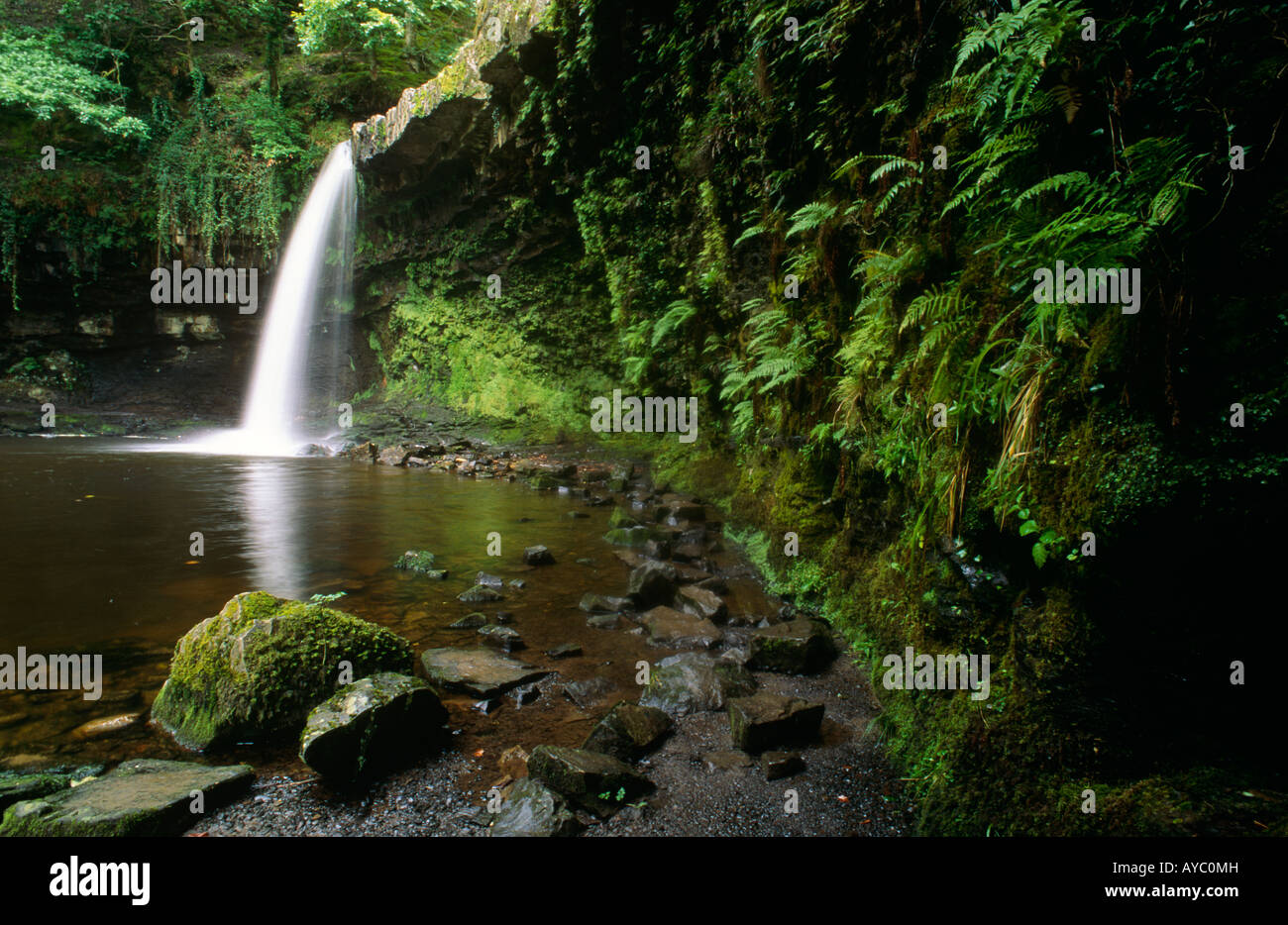 Sgwd gwladus in waterfall hi-res stock photography and images - Alamy