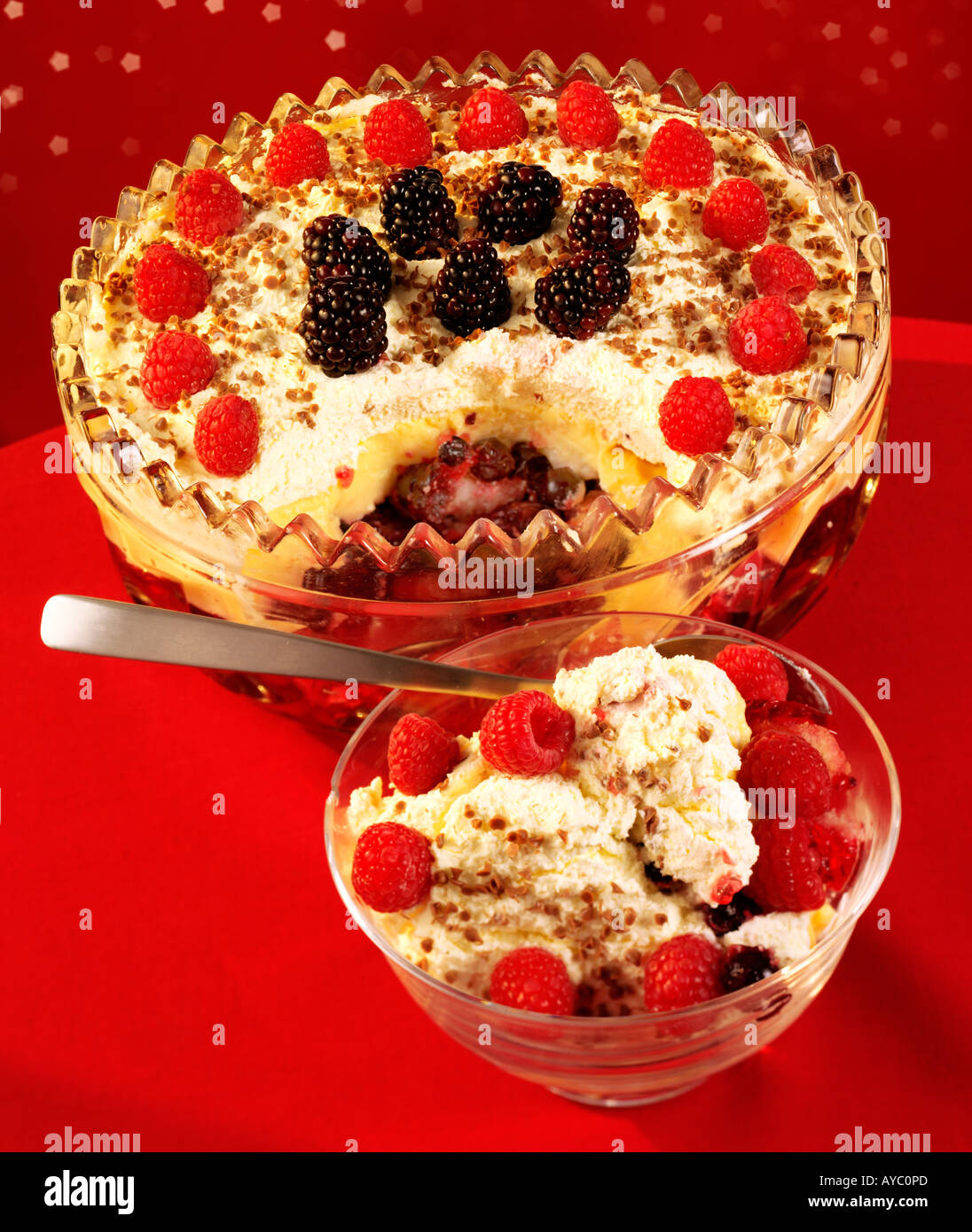 Sherry trifle hi-res stock photography and images - Alamy