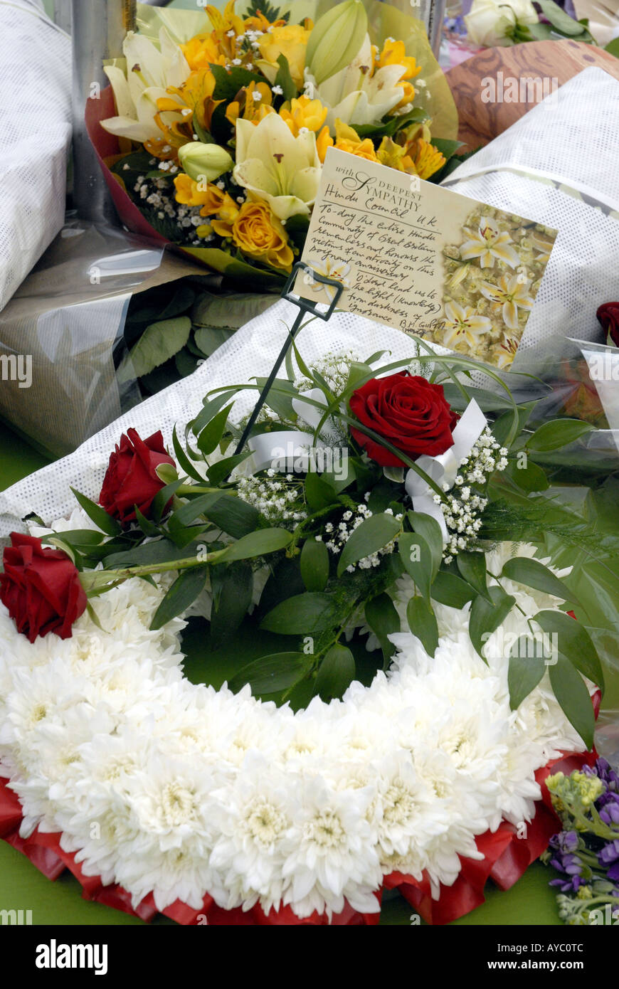 First anniversary memorial to the July 7th 2005 London bombings in ...