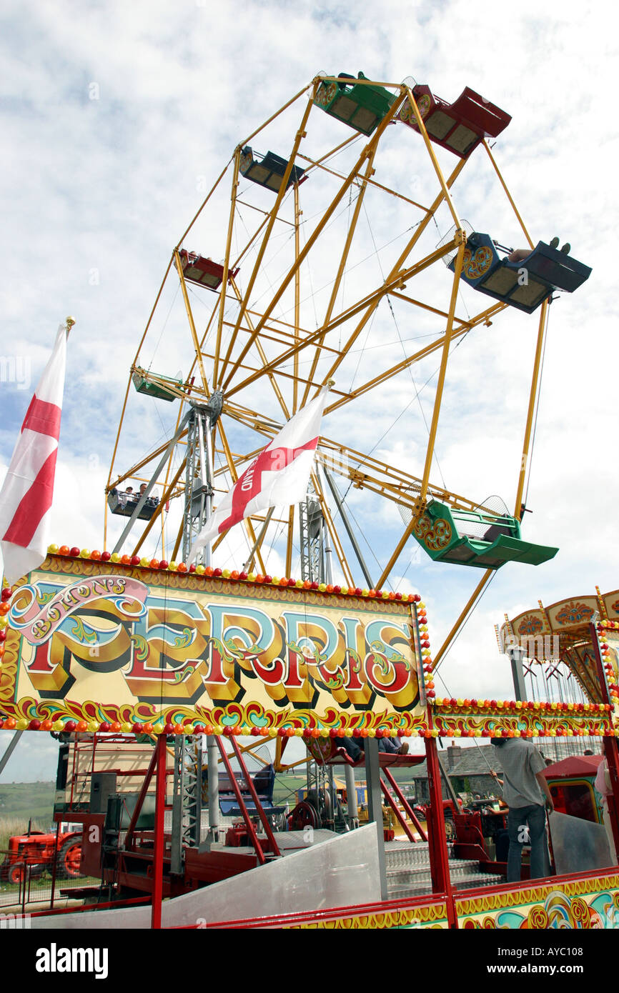 Ferris Wheel at Royal Cornwall Show Wadebridge UK Stock Photo - Alamy