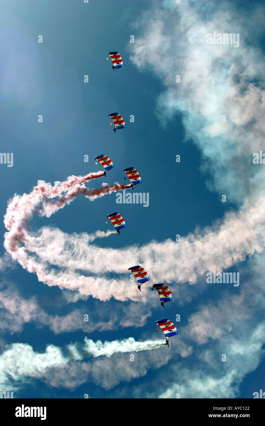RAF Falcons Display Team Royal Cornwall Show Wadebridge Cornwall UK ...