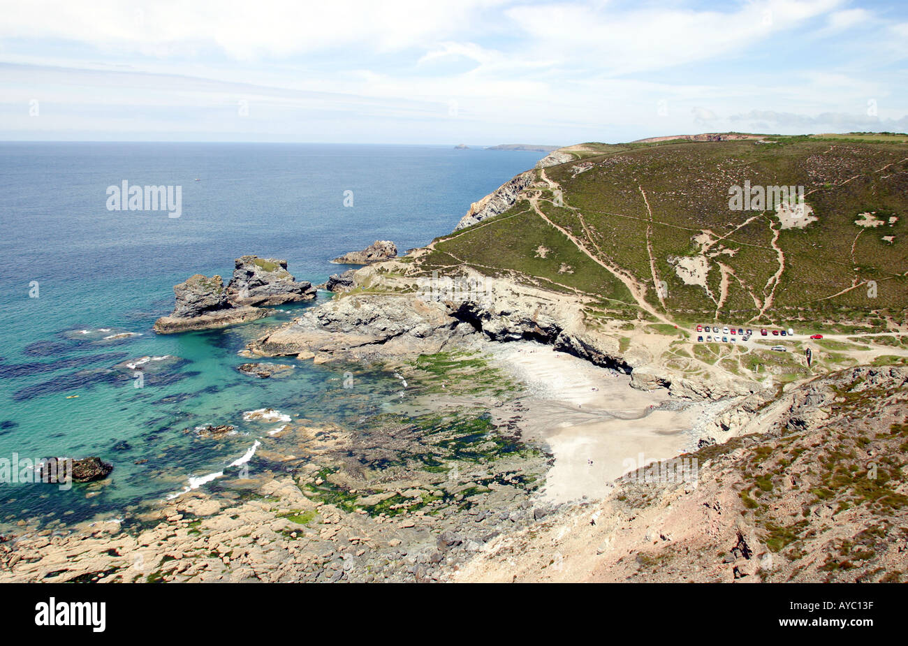 Trevellas porth hi-res stock photography and images - Alamy
