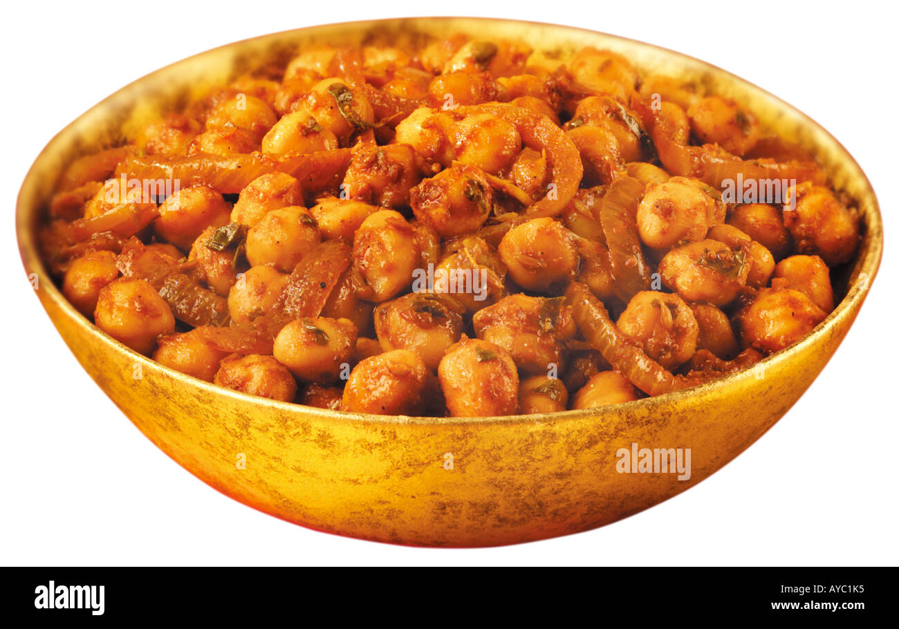 INDIAN CHANNA MASALA / CHICKPEA CURRY CUT OUT Stock Photo - Alamy