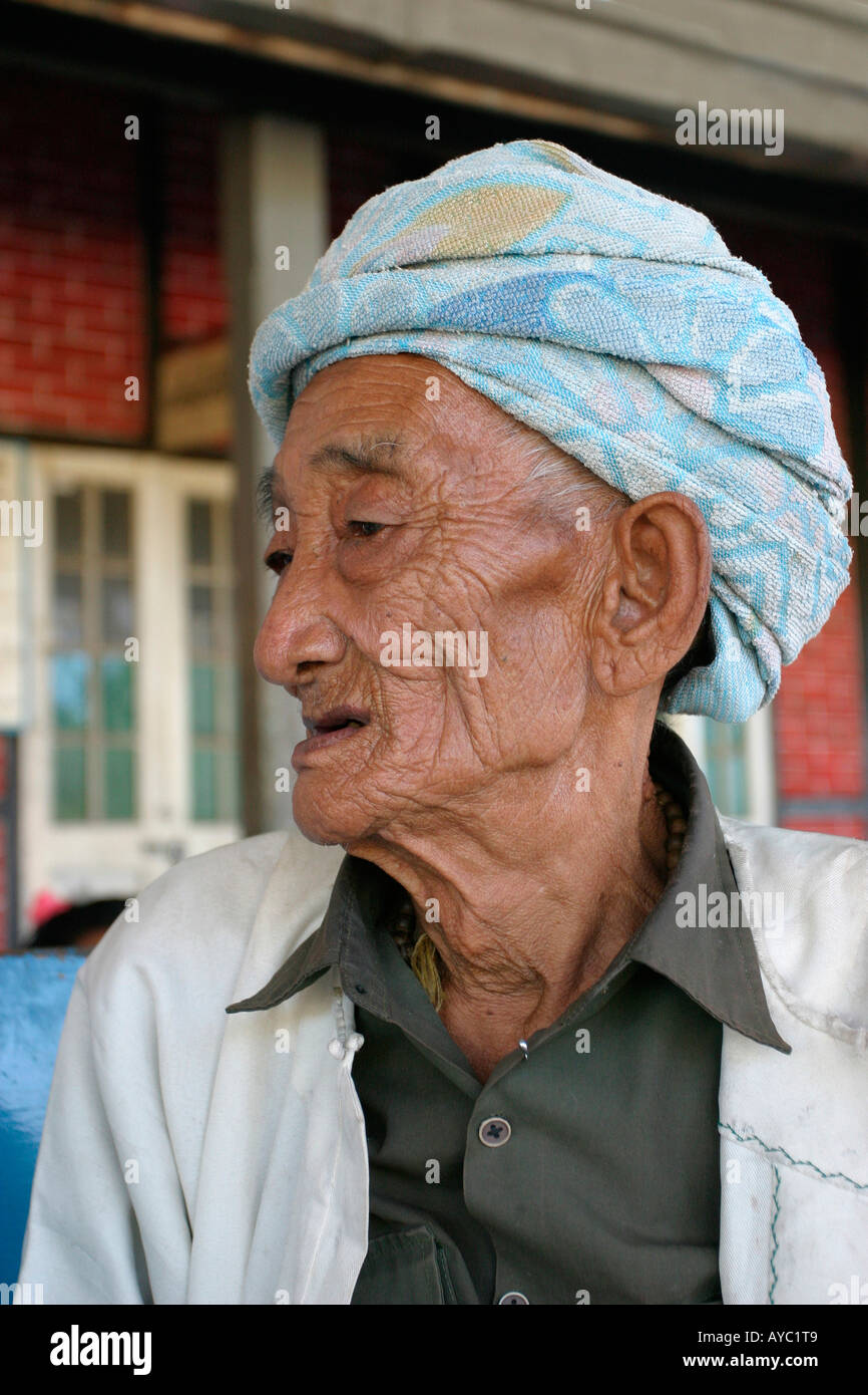 Burmese man at the Railway Station at Maymyo, (Pyin U Lwin), Burma ...