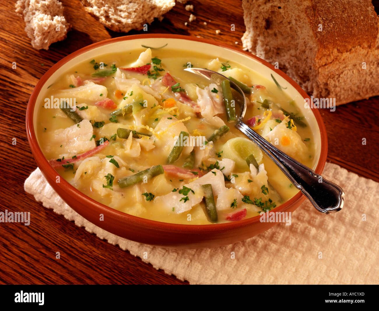 Haddock chowder hi-res stock photography and images - Alamy