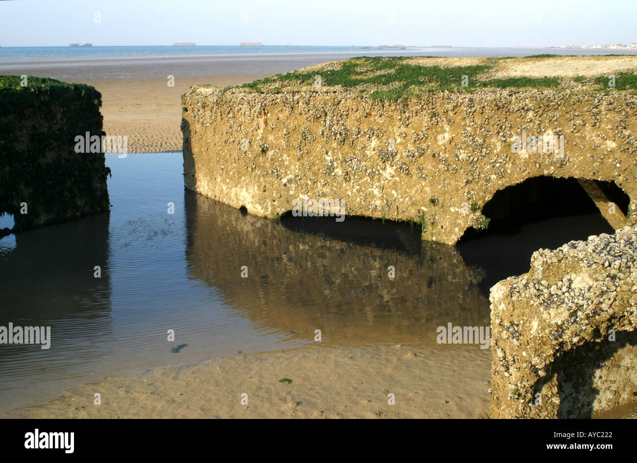 Mulberry harbour caisson hi-res stock photography and images - Alamy