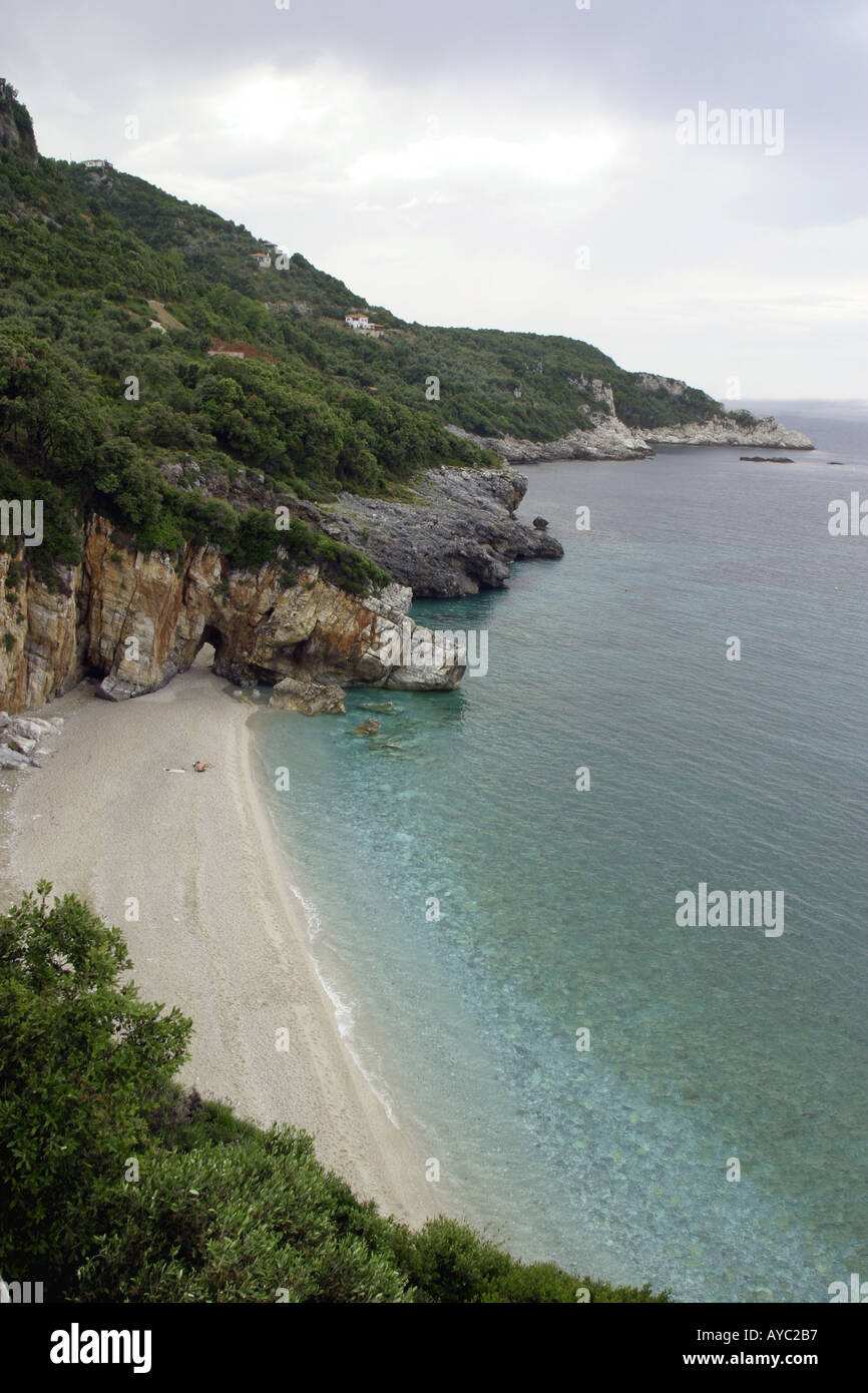 Beach Mylopotamos Pilio Greece Aegean Mediterranean Stock Photo - Alamy