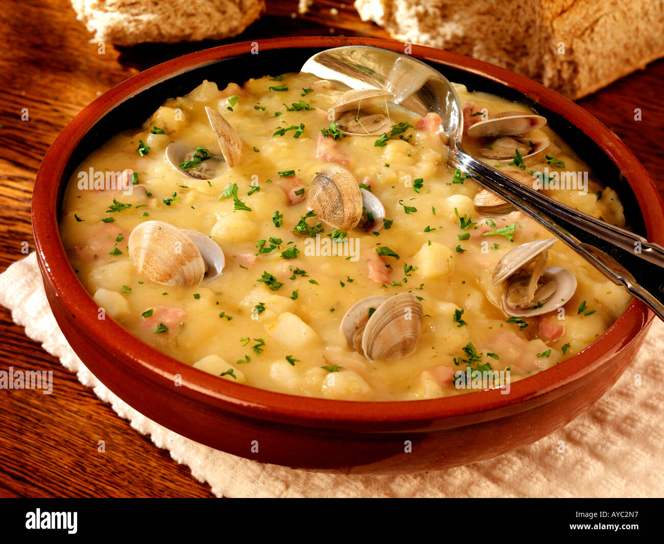 Clam chowder boston hi-res stock photography and images - Alamy