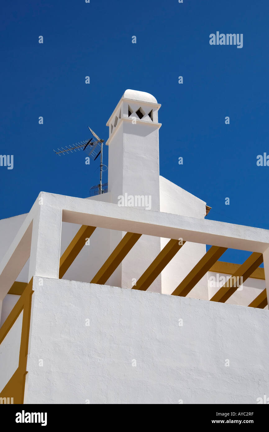 traditional Moorish influenced architecture on a house in Ayamonte ...