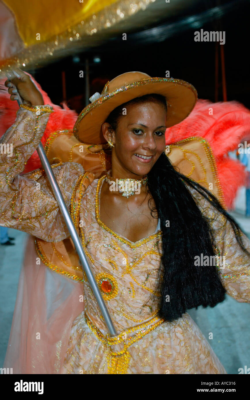 Carnival rio woman feathers hi-res stock photography and images - Alamy
