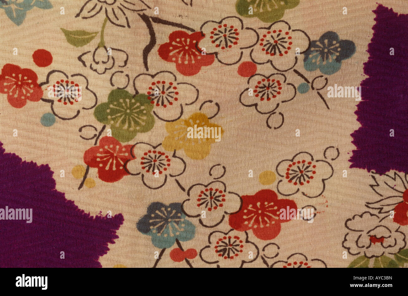 Floral Patterns on Cloth Stock Photo - Alamy