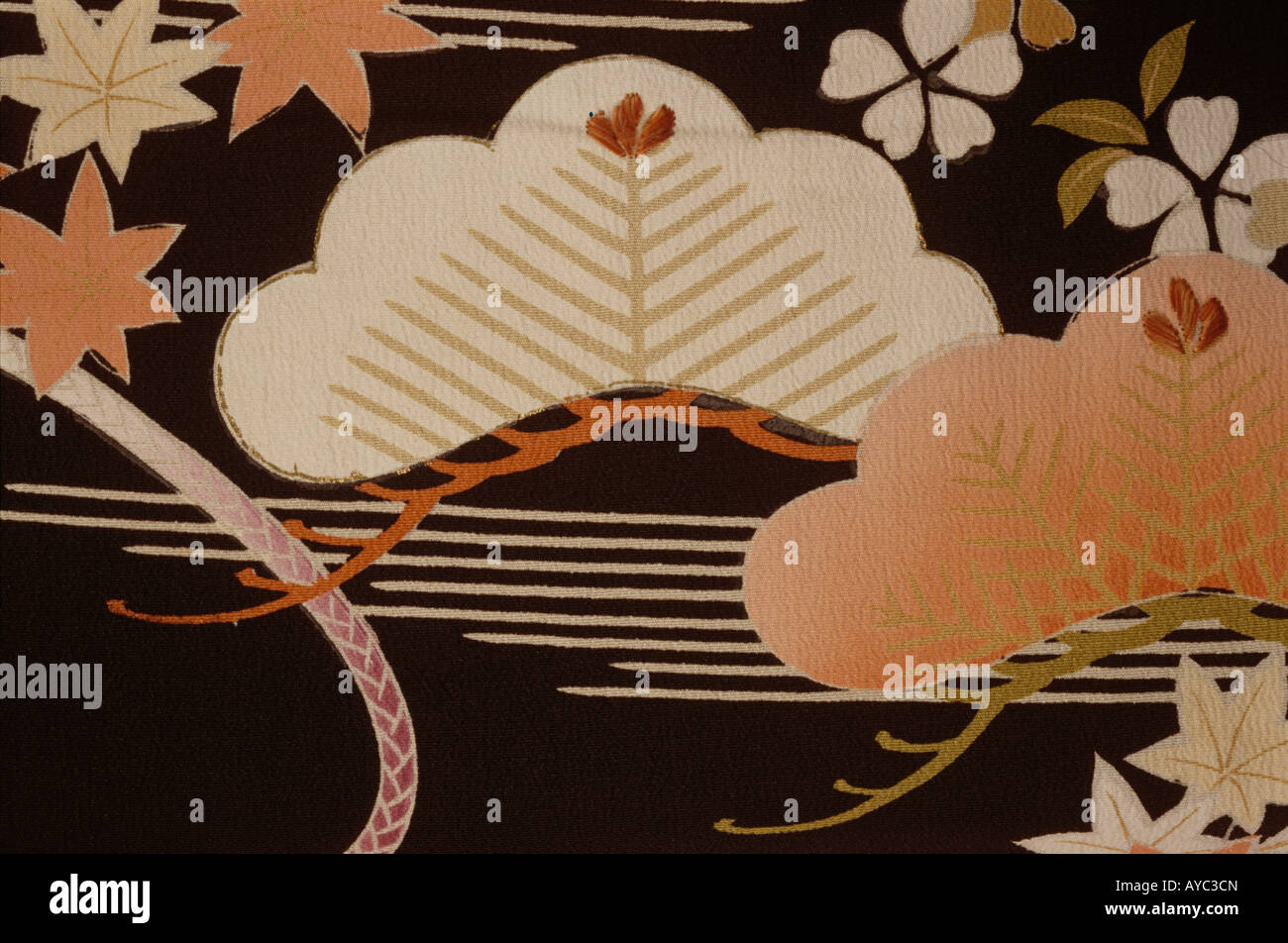 Floral Patterns on Cloth Stock Photo - Alamy