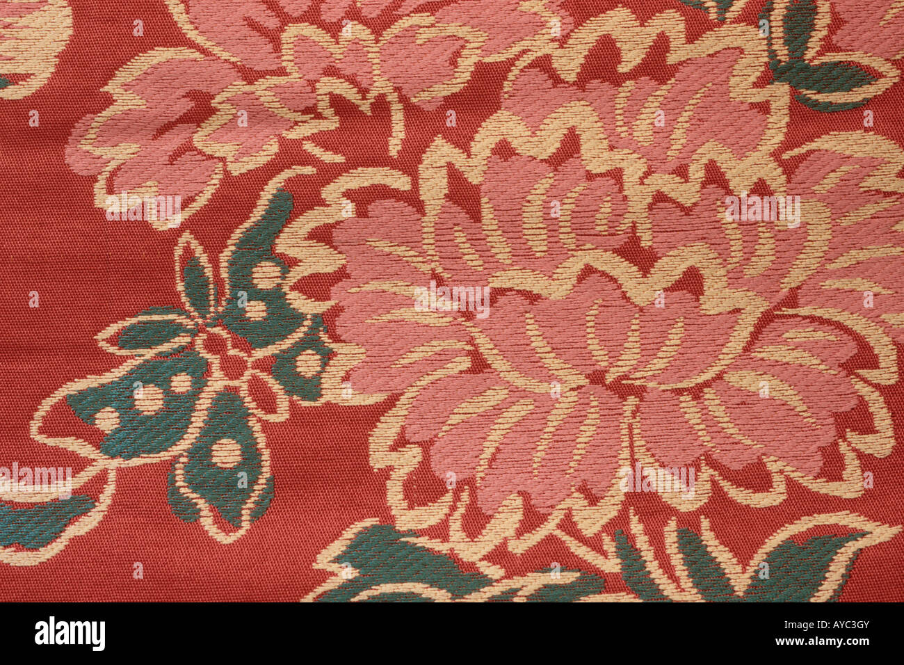 Floral Pattern on Cloth Stock Photo - Alamy