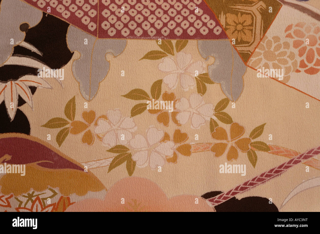 Floral Patterns on Cloth Stock Photo - Alamy