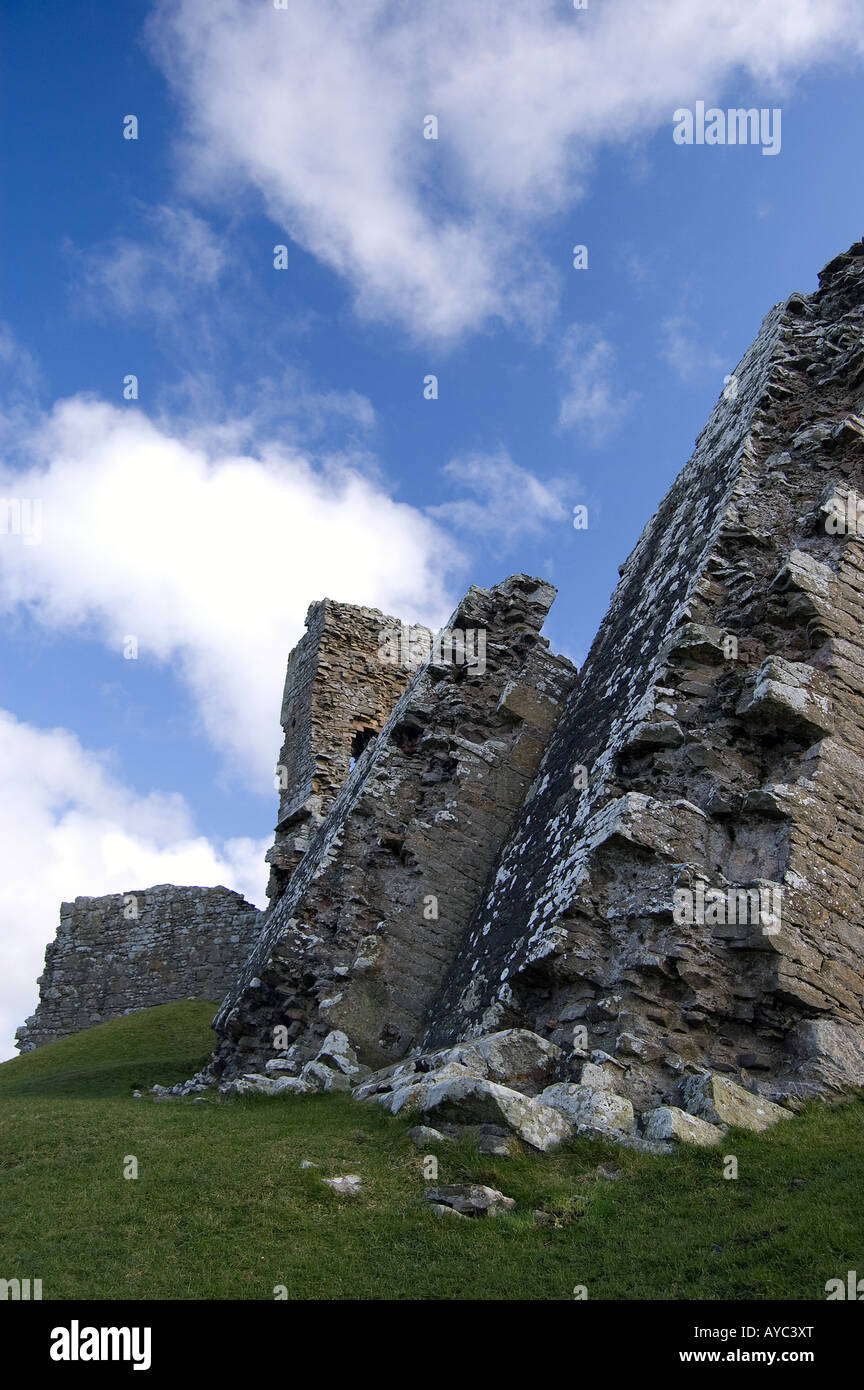 A slumping wall in Duffus Castle, Scotland Stock Photo - Alamy