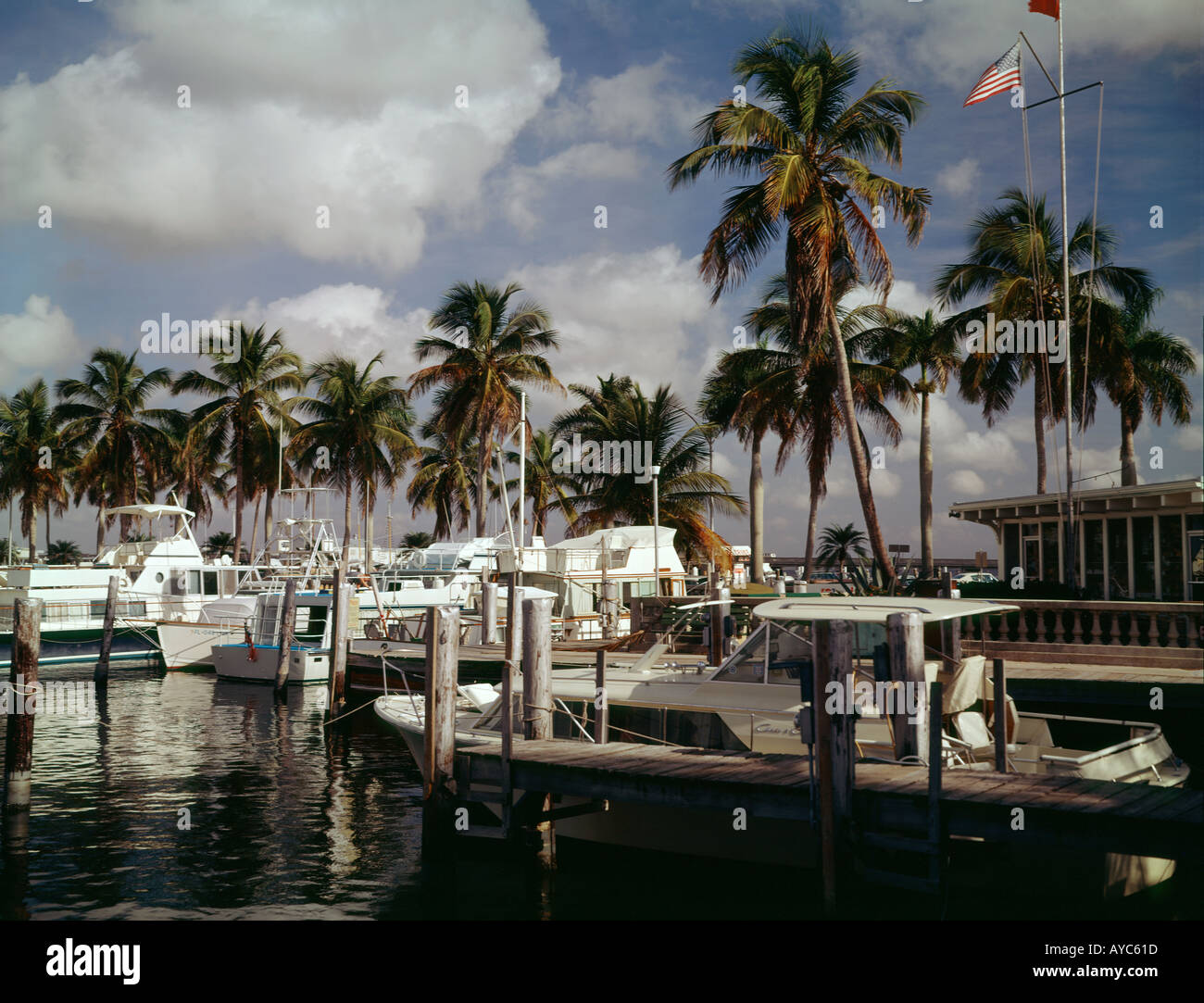 Yacht Basin located at Fort Meyers on the Gulf Coast of Florida Stock ...