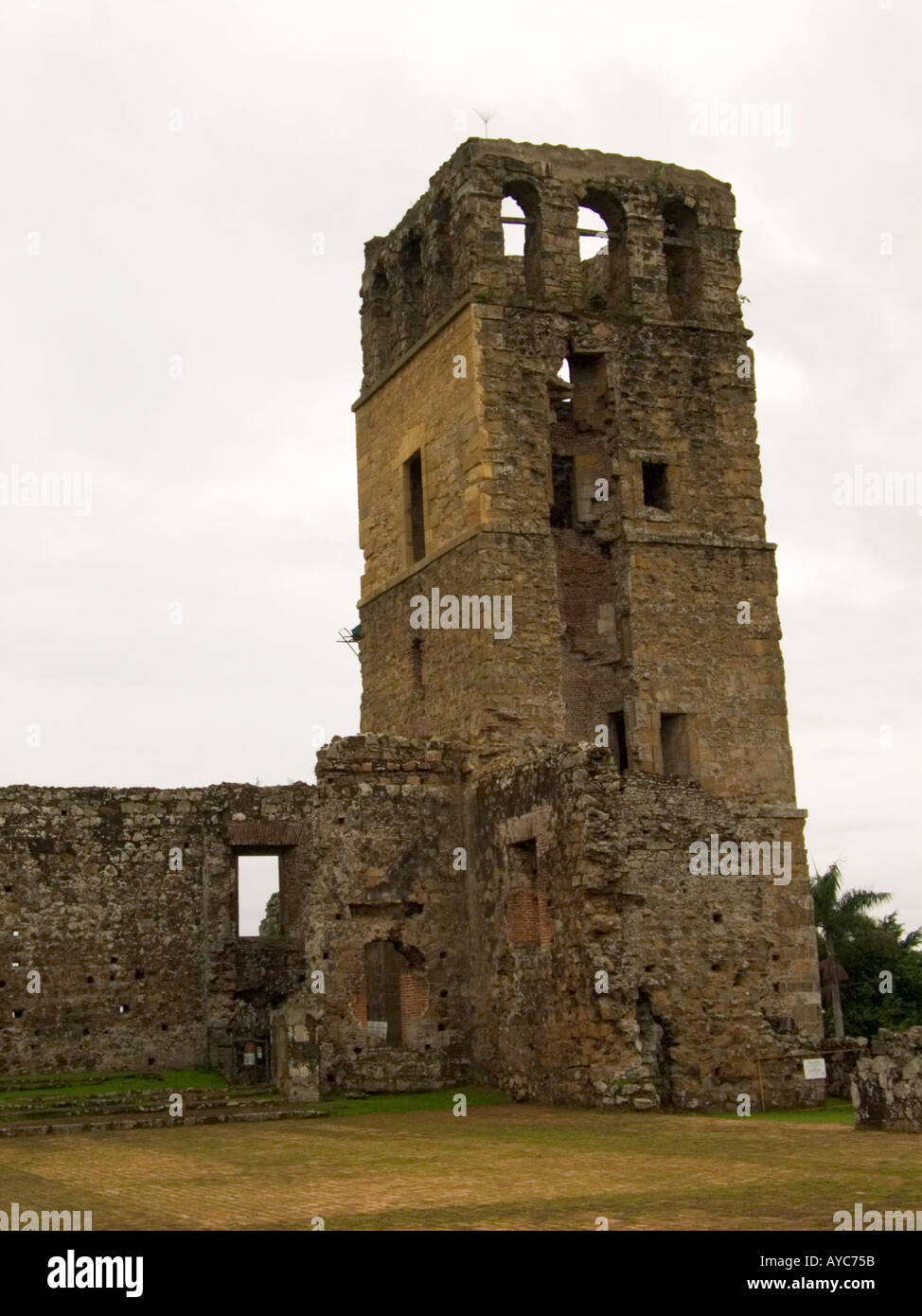 Panama Viejo Cathedral Tower Ruins, Panama City, Republic of Panama ...