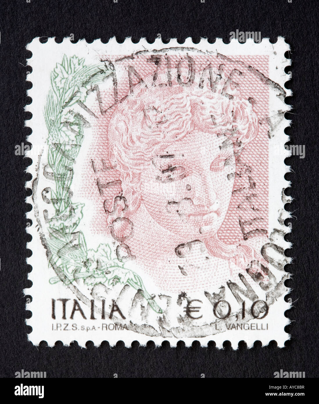 Italian postage stamp Stock Photo - Alamy