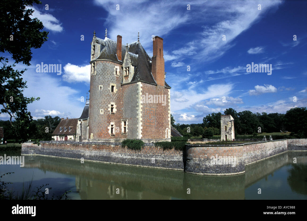 Chateau du Moulin, Sologne, Loire Valley, France Stock Photo - Alamy