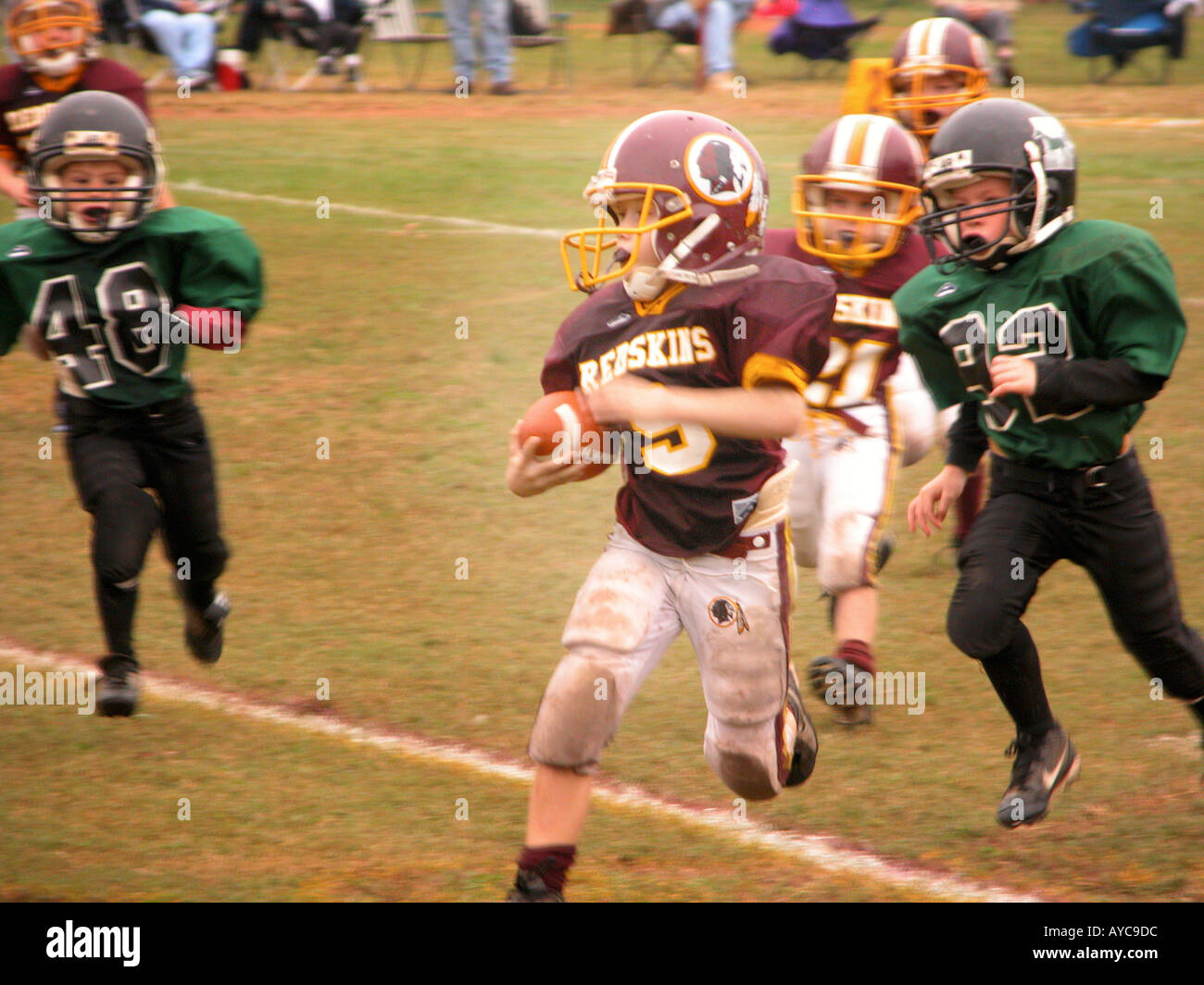 Kids full contact real football game in Georgia Atlanta for 9 year old ...