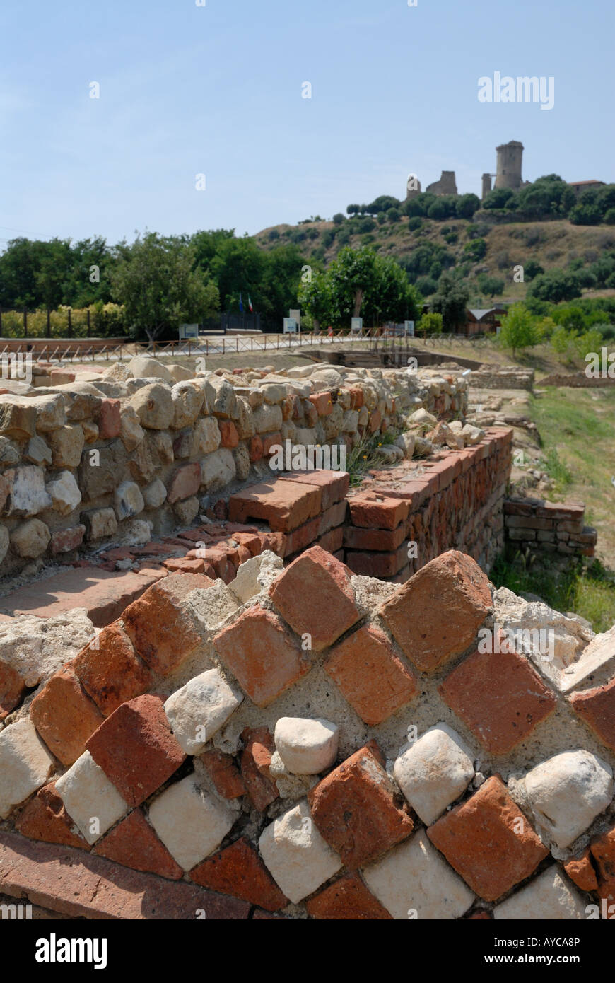 Velia Italy Archaeological remains of the ancient town of Elia Stock ...