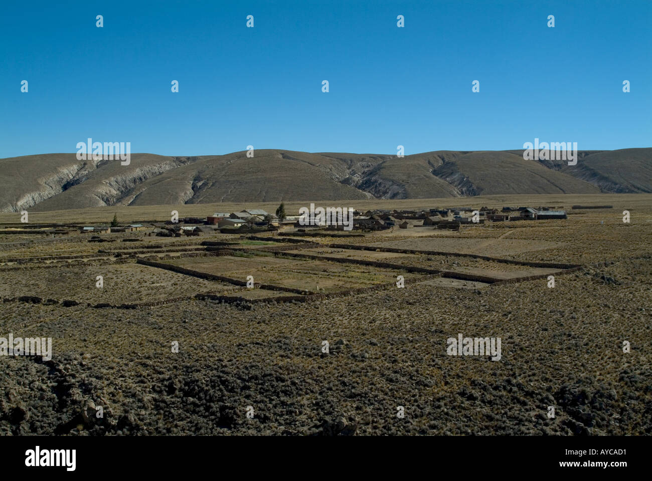 Small Town in Peru Stock Photo - Alamy