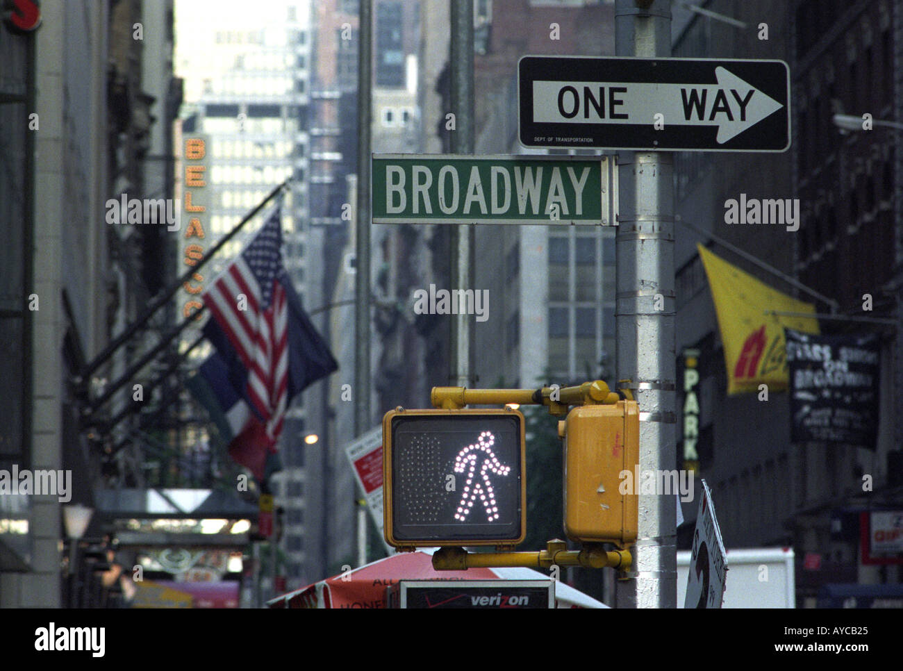 Broadway sign in Times Square Manhattan Stock Photo - Alamy