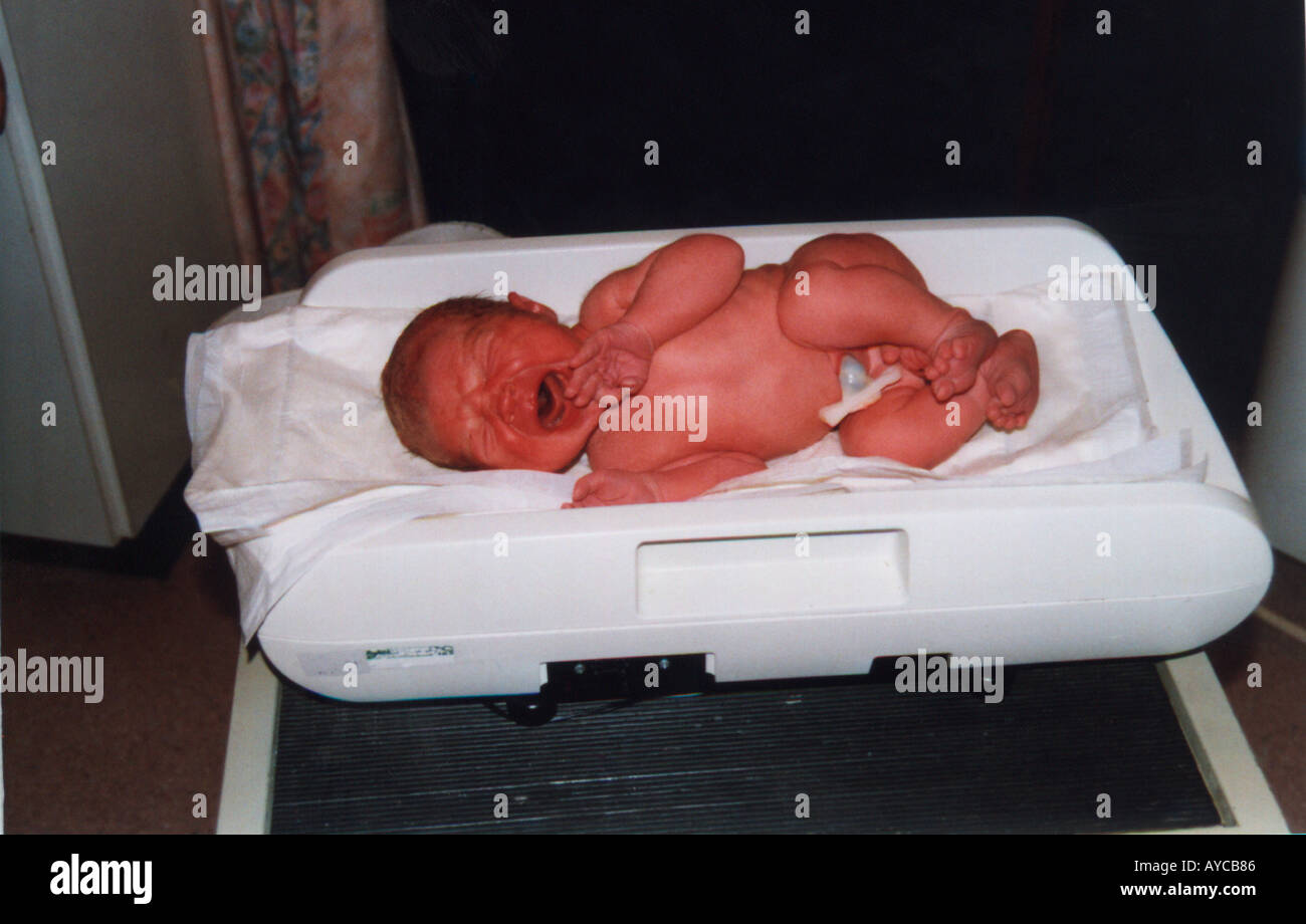 Newborn baby boy in the maternity suite Stock Photo - Alamy