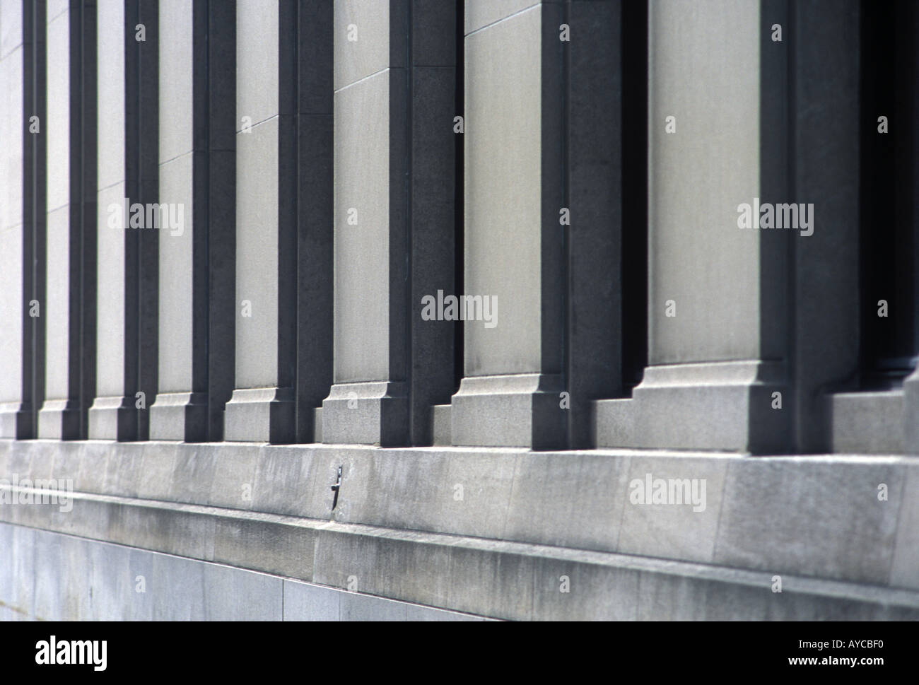 Receding view of a downtown Boston building Stock Photo - Alamy